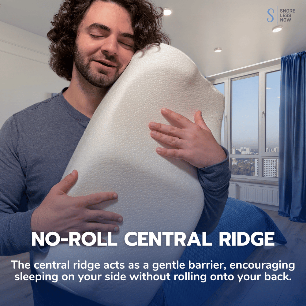 Anti-Snore Pillow Memory Foam Pillow – SnoreLessNow